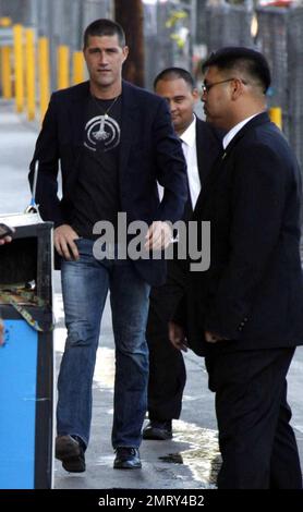"Lost" star, hunky actor Matthew Fox arrives for an appearance on ...