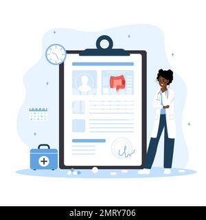 Proctologist concept. Female doctor make diagnosis and choose treatment ...