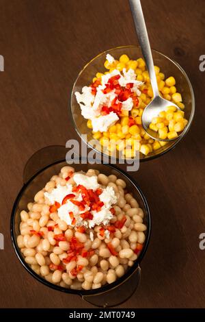 Authentic Mexican Esquites (Mexican Corn Salad). lady selling esquites ...