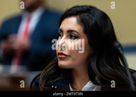 U.S. Representative Anna Paulina Luna (R-FL) speaking at a ...
