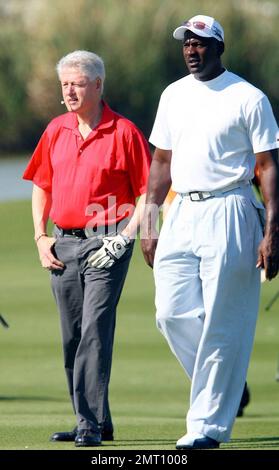 Exclusive!! President Bill Clinton and Michael Jordan play on day three ...
