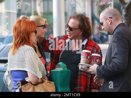 EXCLUSIVE!! Mickey Rourke and his new girlfriend go for coffee in ...