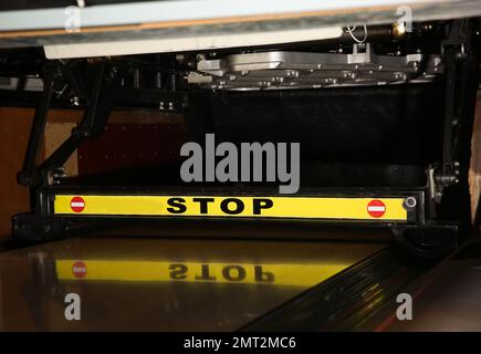 Automatic pin setting machine in bowling club Stock Photo - Alamy