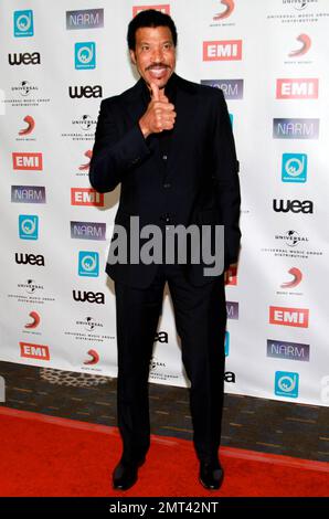 Singer Lionel Ritchie arrives at the NARM 2012 Music Biz Awards held at ...