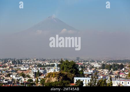 Beautiful landmark taken from Cholula in Puebla, Mexico. View on ...