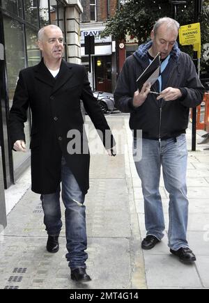 EXCLUSIVE!! The Pet Shop Boys' Neil Tennant looks a bit grumpy as he ...