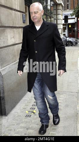 EXCLUSIVE!! The Pet Shop Boys' Neil Tennant looks a bit grumpy as he ...
