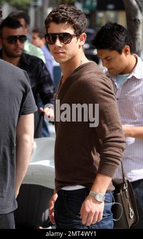 EXCLUSIVE!! Nick Jonas out window shopping in Beverly Hills, CA. 5/8/11 ...