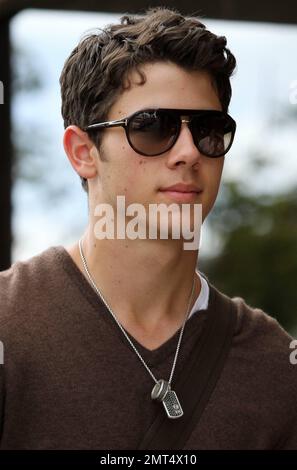EXCLUSIVE!! Nick Jonas out window shopping in Beverly Hills, CA. 5/8/11 ...