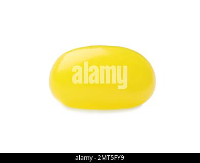 Tasty small lemon drop isolated on white Stock Photo - Alamy