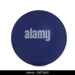 Modern blue bowling ball isolated on white Stock Photo - Alamy