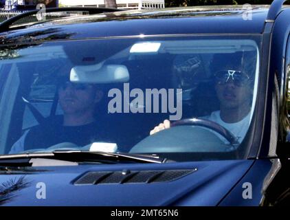 EXCLUSIVE!! Noah Becker is seen here driving his dad, Boris Becker, for ...