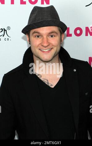 Singer Blake Lewis poses for photographers on the red carpet at NYLON ...