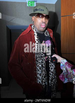 Dennis Rodman at the Ocean Drive Magazine 18th Anniversary party ...