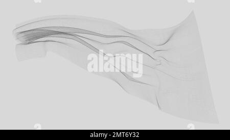 Mesh warp texture isolated on white background. Distort and deformation ...