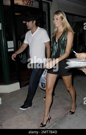 Stacy Keibler and Jeff Stoltz attend the launch of the new OP Campaign ...