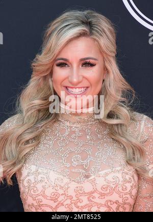 Golfer Chelsea Pezzola arrives at the ESPYS at the Microsoft Theater on ...
