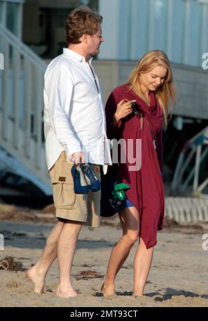 Actress Izabella Miko attending a party at Paris Hilton's rented beach ...