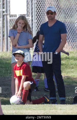 Patrick Dempsey at his sons soccer game. Los Angeles, CA. 29th March ...