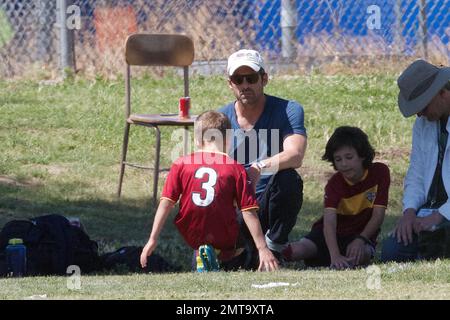 Patrick Dempsey at his sons soccer game. Los Angeles, CA. 29th March ...
