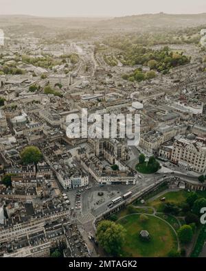 Aerial view of the city of Bath, UK Stock Photo - Alamy