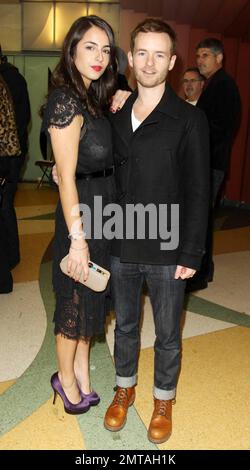 Alanna Masterson and brother Christopher Masterson arrive at the ...