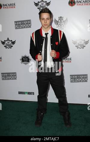 Dan Talevski arrives at the seventh annual Black Eyed Peas Peapod ...
