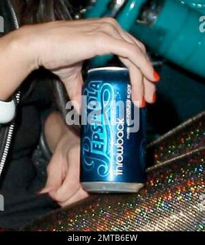 Celebrities attended the launch party for Pepsi Throwback' retro drink ...