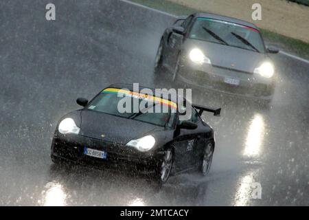The Porsche Club Italia races at Vallelunga Circuit. Rome, Italy. 10/4 ...