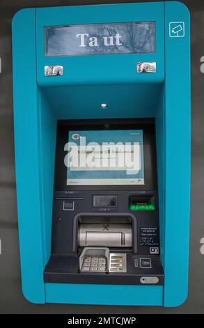 Cash machine for pay in Sweden Stock Photo - Alamy