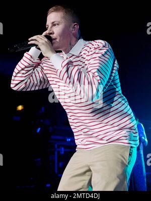 British rapper Professor Green (aka Stephen Paul Manderson) performs ...