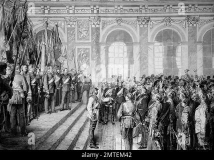 The Proclamation of the German Empire at Versailles, 18 January 1871 ...