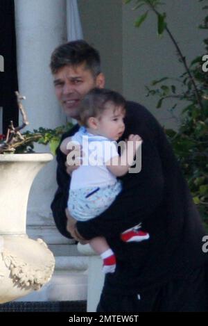 Exclusive!! Latin hearthrob Ricky Martin takes a break from shaking his ...