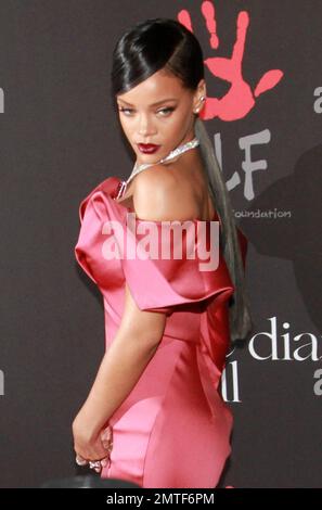 Rihanna attending the 1st Annual Diamond Ball benefitting the Clara ...