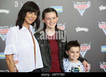 Catherine Bell and children Gemma, Ronan Beason PlayStation Epic ...
