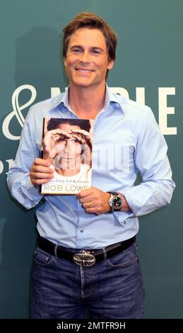 Rob Lowe at a book signing for his new autobiography "Stories I Only ...