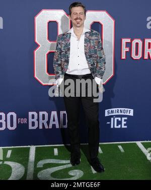 Alex Moffat arrives at the 80 FOR BRADY Los Angeles Premiere held at ...