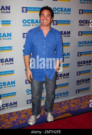 Dean Cain poses for photographers aboard the Allure of the Seas cruise ...