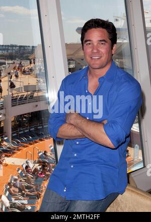 Dean Cain poses for photographers aboard the Allure of the Seas cruise ...