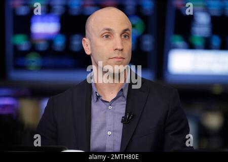 Co-founder and CEO of Via Daniel Ramot is interviewed on the floor of the New York Stock ...