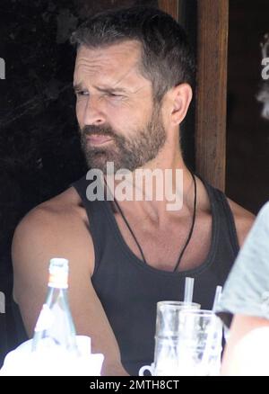EXCLUSIVE!! Openly gay actor Rupert Everett shows off his beard as he ...