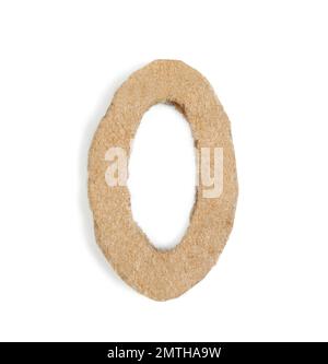 Cardboard box font Number 0 ZERO on wooden pallet 3D render ...