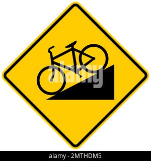 Hill warning sign Stock Photo - Alamy