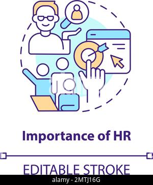 Human resources department concept , outline icon, linear sign, thin ...