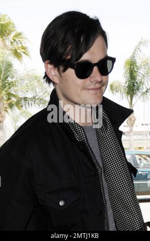 Maleficent star, Sam Riley arriving at LAX airport in Los Angeles, CA ...