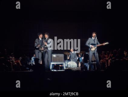 The Beatles perform at Carnegie Hall in New York City, Feb. 12, 1964 ...