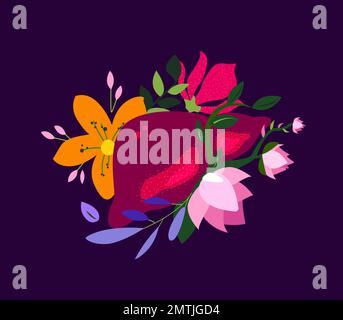 Beautiful Flowered Liver Hepar System,Flowers.Floral Internal Organ ...