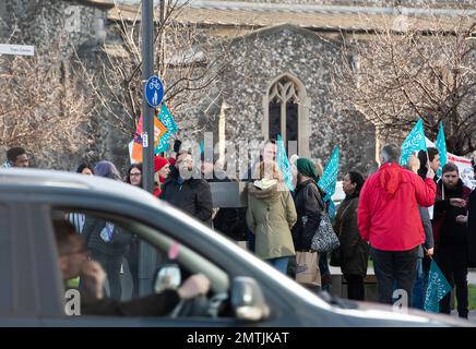 School children line up as they walk home from school. (Photo by ...