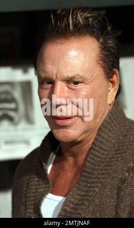 Actor Mickey Rourke arrives at Spike TV's "Scream 2010" at The Greek ...