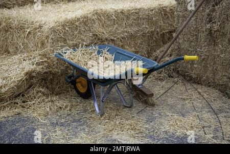 Detail of farm tools, animal feed Stock Photo - Alamy